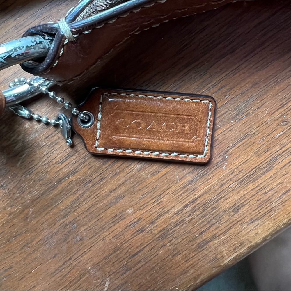 Coach Mini Soho Signature Hobo Shoulder Purse - Gem